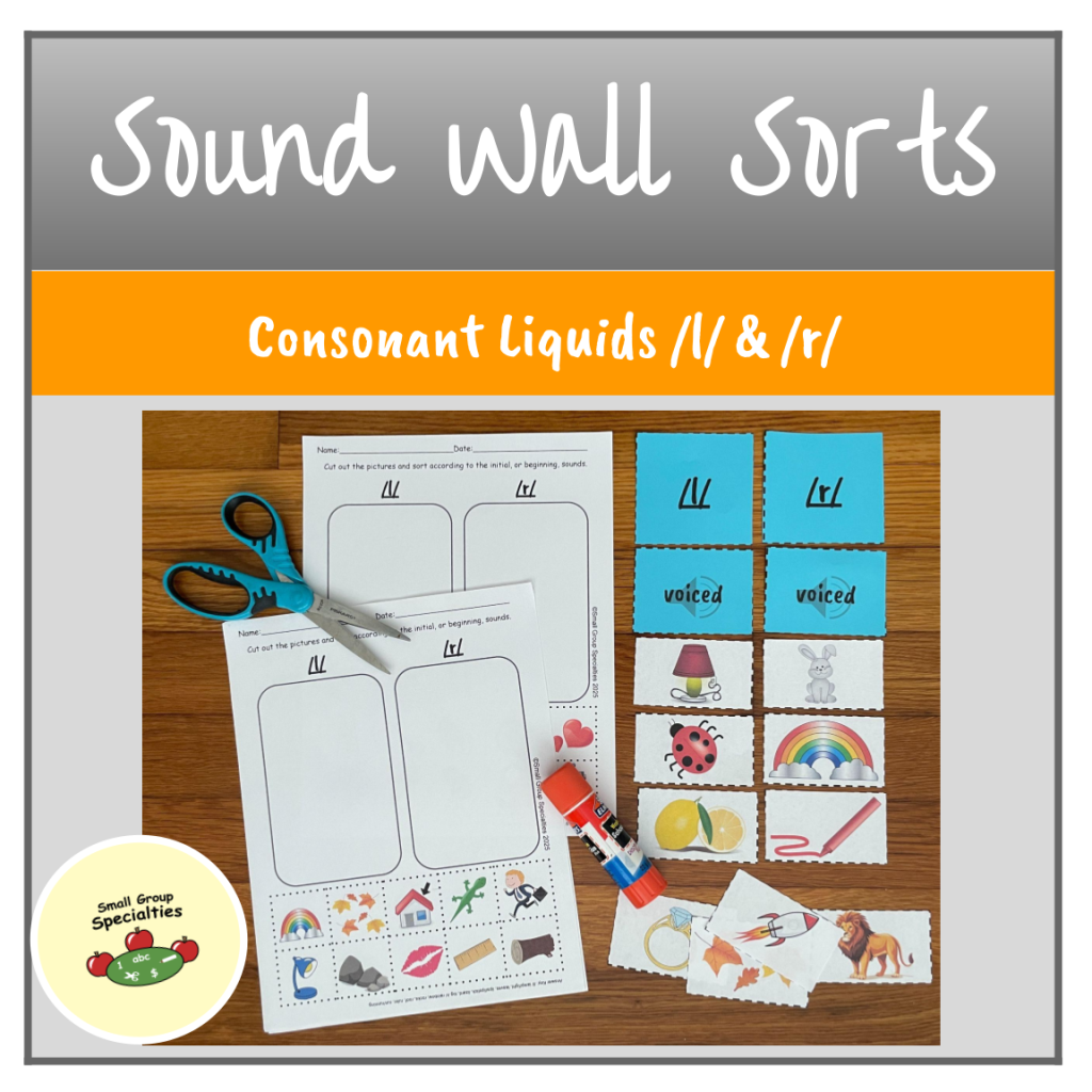 Sound Wall Picture Sorts - Liquids /l/ and /r/ | Made By Teachers