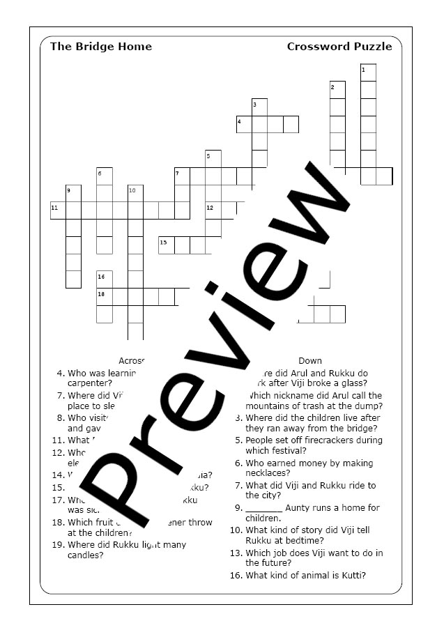 Padma Venkatraman "The Bridge Home" worksheets - Made By Teachers