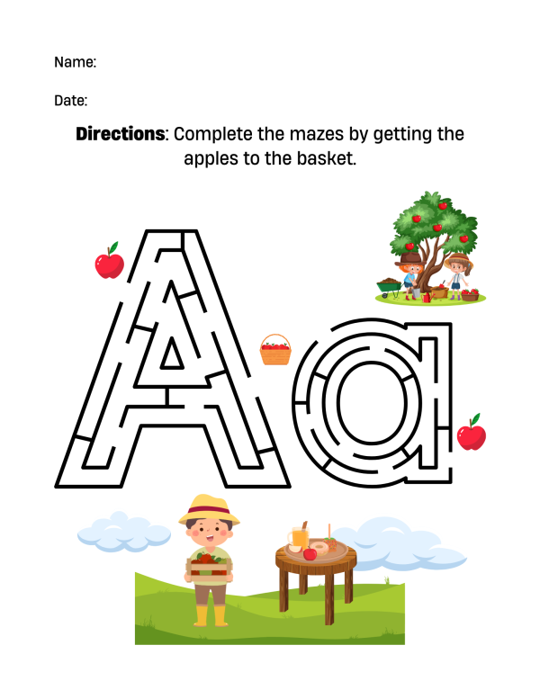 Pre-Reading Skills Packet (A-E) | Made By Teachers