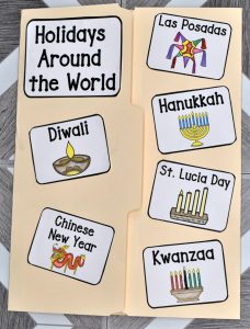 Holidays Around the World Lapbook | Made By Teachers