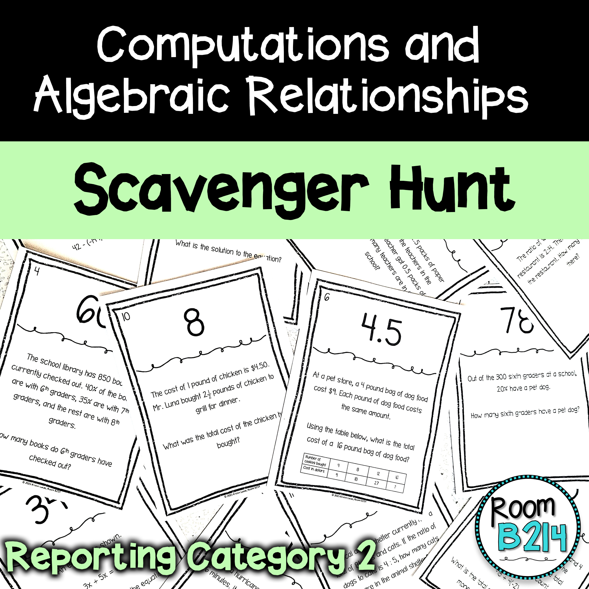 Area of Composite Figures Scavenger Hunt TEKS 7.9C | Made By Teachers