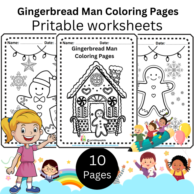 Gingerbread Man Coloring Pages | Made By Teachers