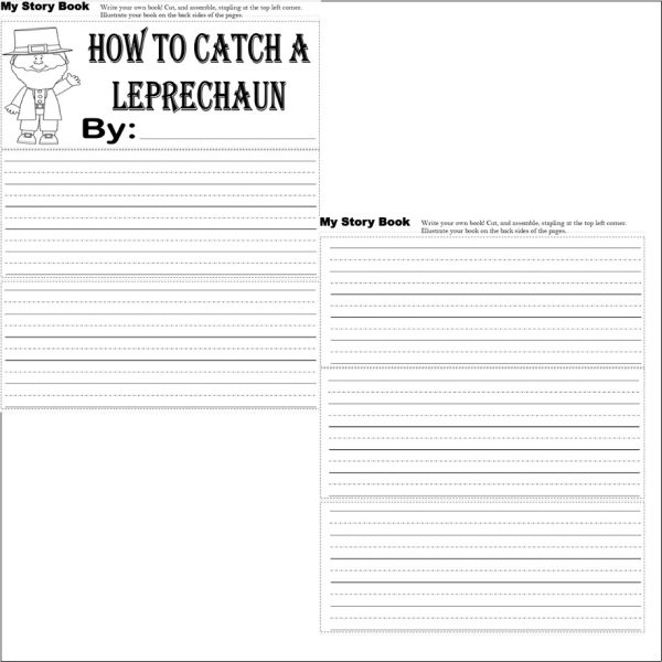 How to Catch a Leprechaun St Patrick's Day Writing Prompt Book March ...