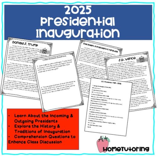 2025 Presidential Inauguration Reading Passages | Donald Trump | JD ...