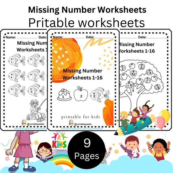 Missing Number Worksheets for kids | Made By Teachers