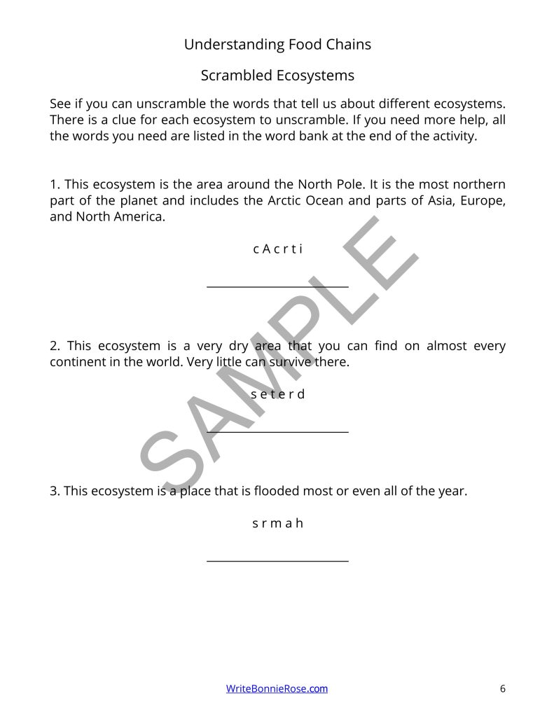 Understanding Food Chains Activity Book-Learning About Science, Level 2 ...