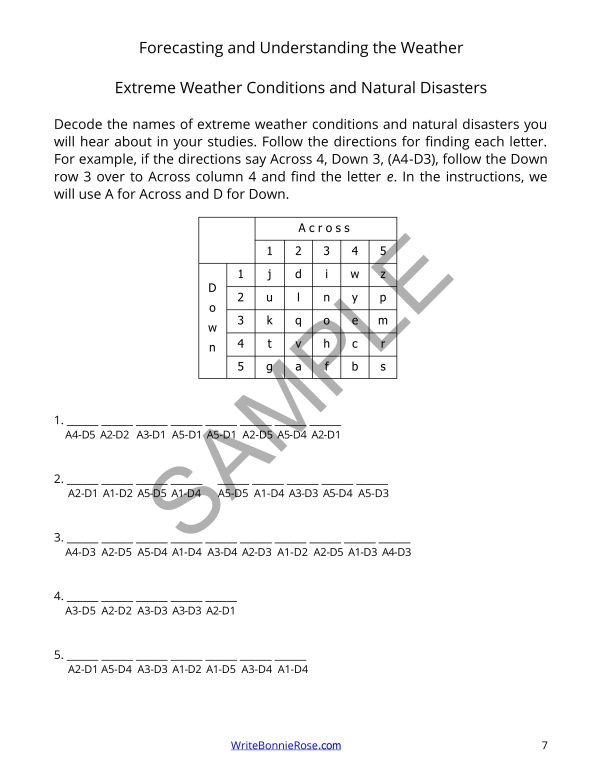 Forecasting and Understanding the Weather Activity Book-Learning About ...