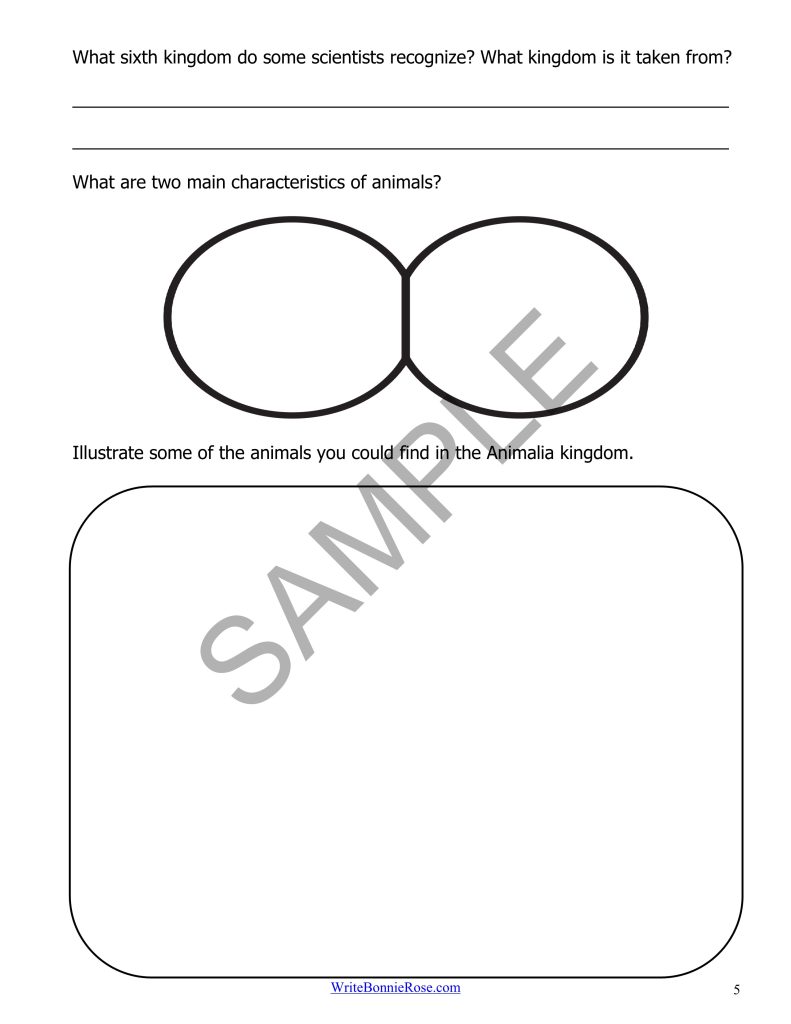 Classification of Living Things Notebook-Learning About Science, Level ...