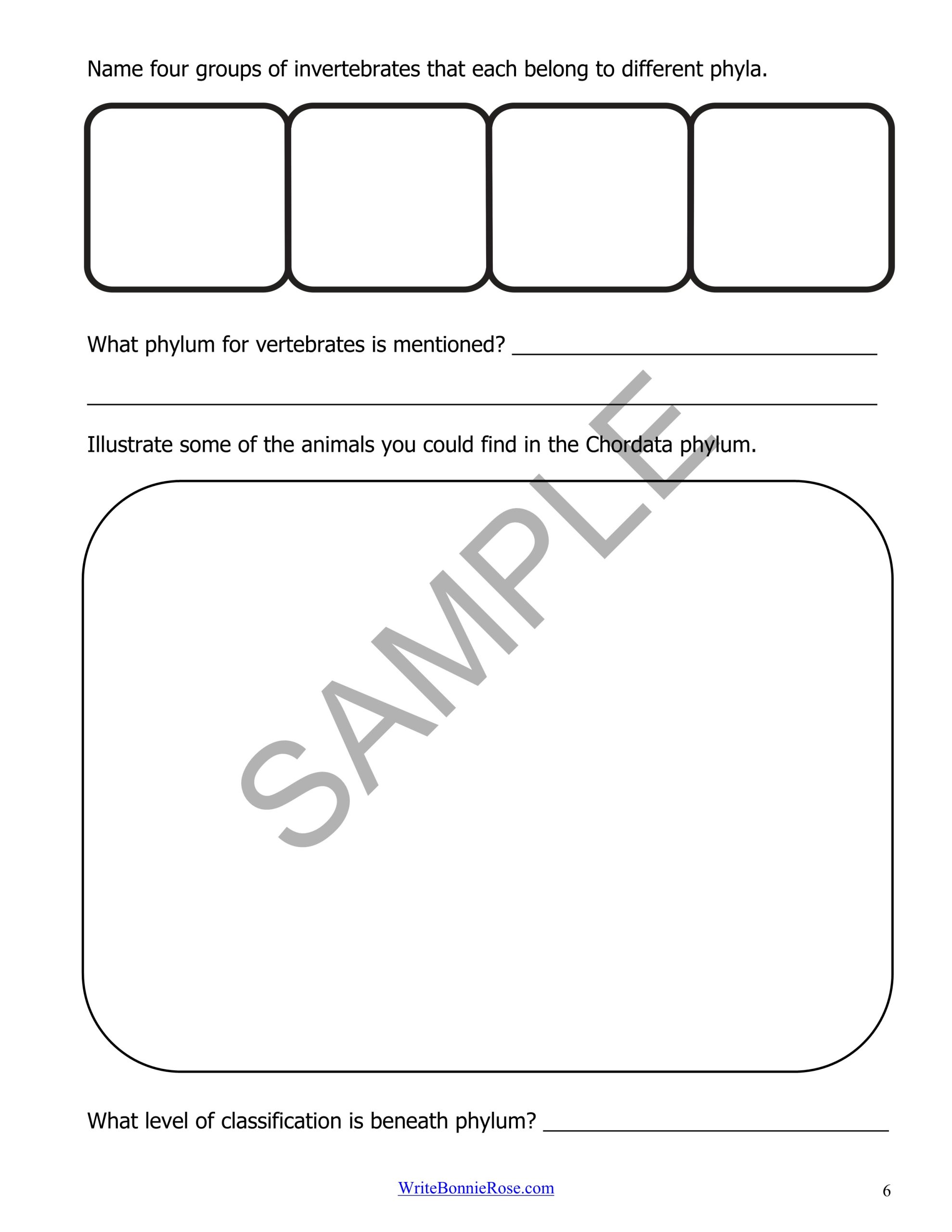 Classification of Living Things Notebook-Learning About Science, Level ...