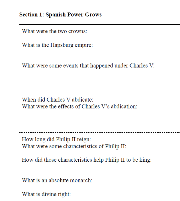 Age of Absolutism Foldables Packet | Made By Teachers