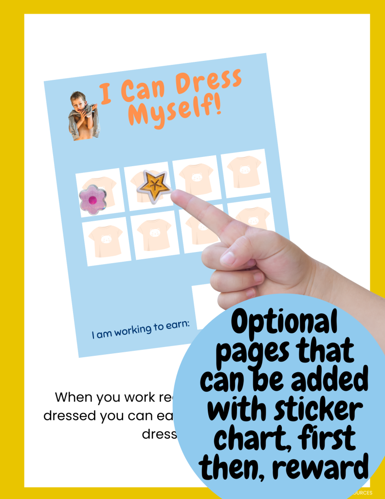 Dressing Social Story I Can Dress Myself Preschool Autism Life Skills ...