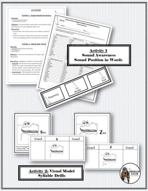 Articulation Kit for S/Z - Assessment and Intervention Activities ...