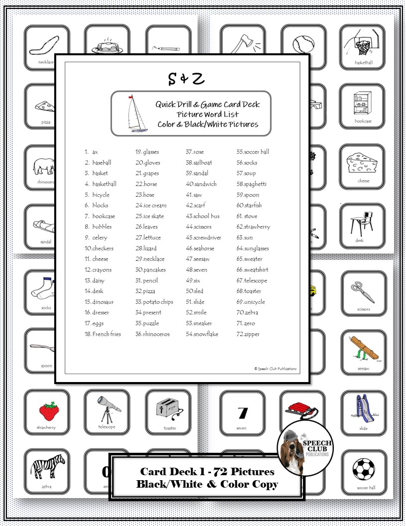 Articulation Kit for S/Z - Assessment and Intervention Activities ...