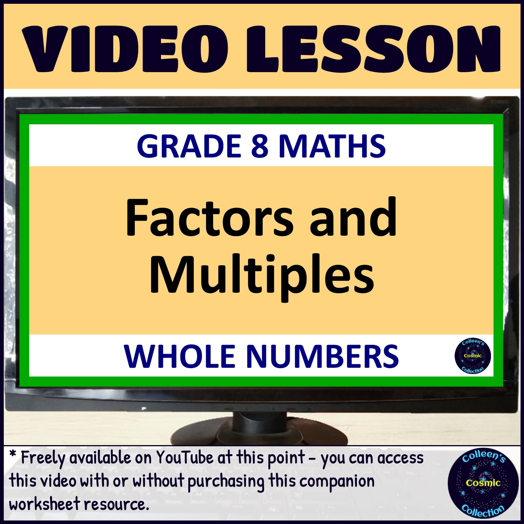 Factors and Multiples FREEBIE - Grade 8 Maths Term 1 Lesson 1 CAPS ...