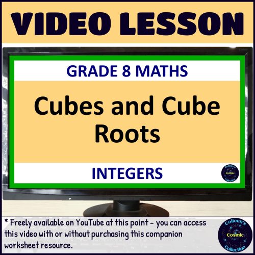 Cubes and Cube Roots - Grade 8 Maths Term 1 Lesson 13 CAPS - Made By ...