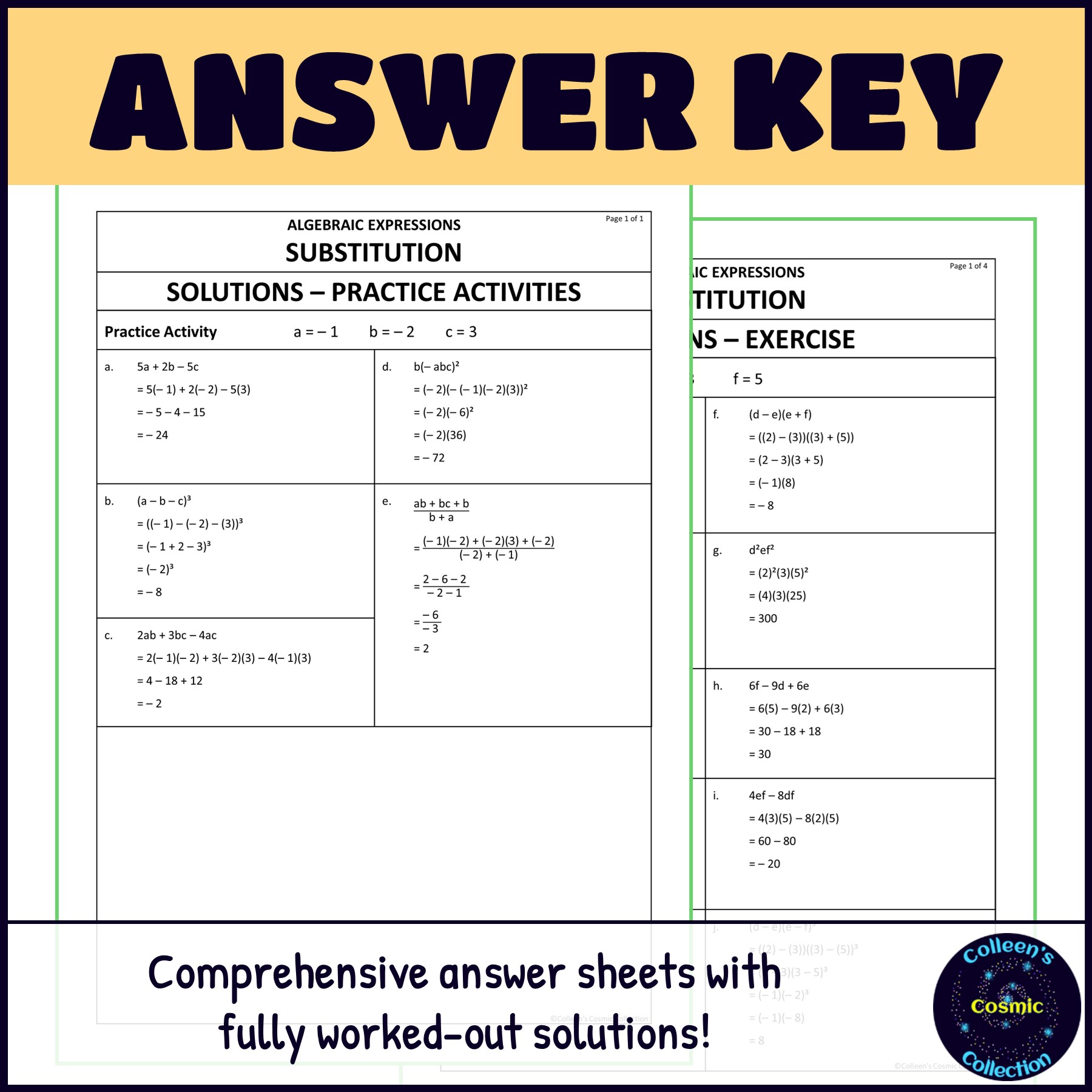 Substitution with Algebraic Expressions - Grade 8 Maths Term 1 Lesson ...