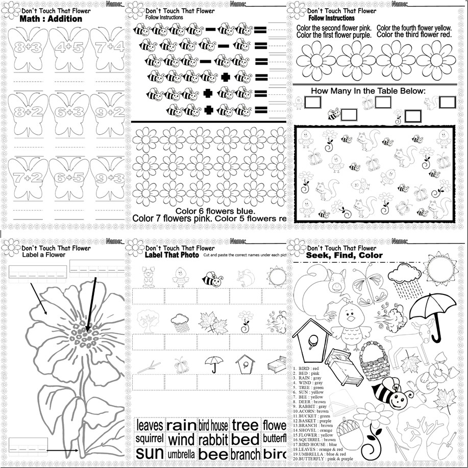 Don’t Touch That Flower SPRING Read Aloud Book Companion Reading ...