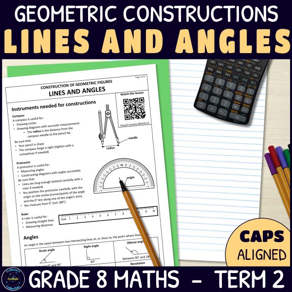 Constructing Lines and Angles - Grade 8 Maths Term 2 Lesson 11 CAPS ...