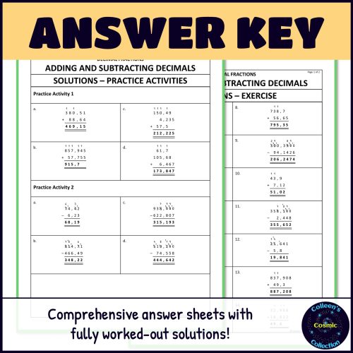 Adding and Subtracting Decimal Fractions - Grade 8 Maths Term 3 Lesson ...