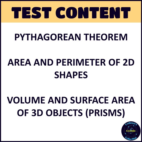 Measurement Test - Grade 8 Maths Term 3 Section Test 3 CAPS | Made By ...