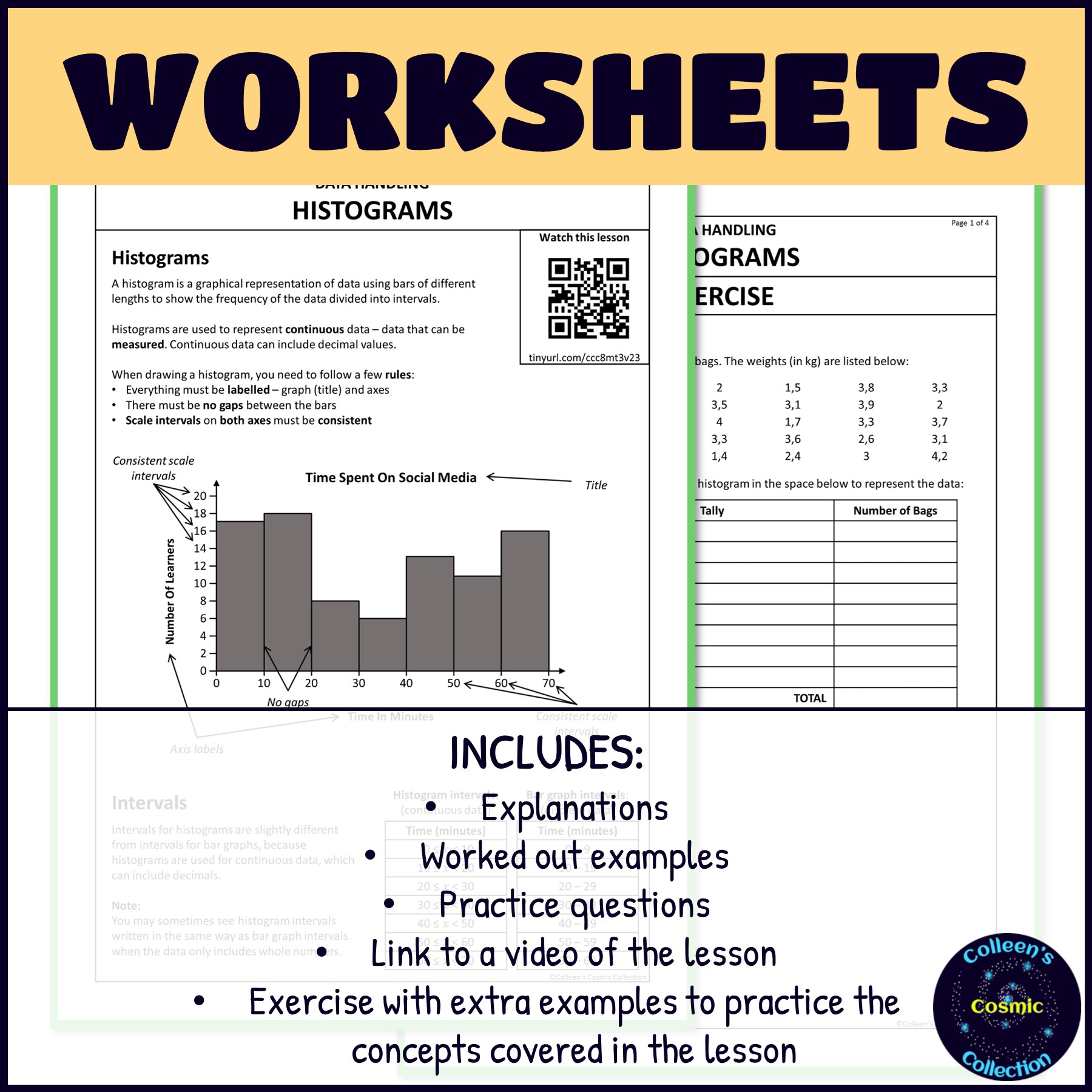 Histograms - Grade 8 Maths Term 3 Lesson 23 CAPS - Made By Teachers