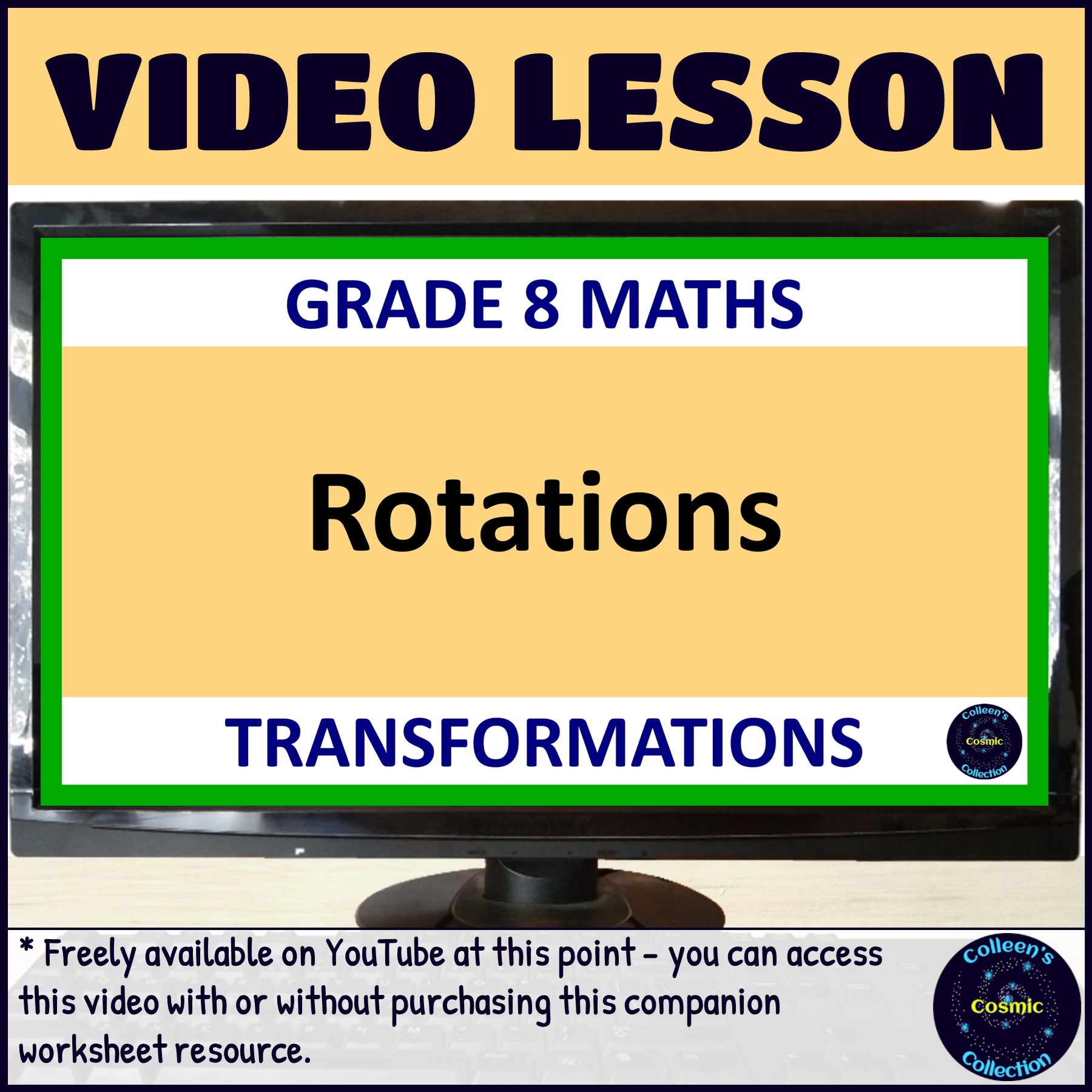Rotations in Transformation Geometry - Grade 8 Maths Term 4 Lesson 10 ...
