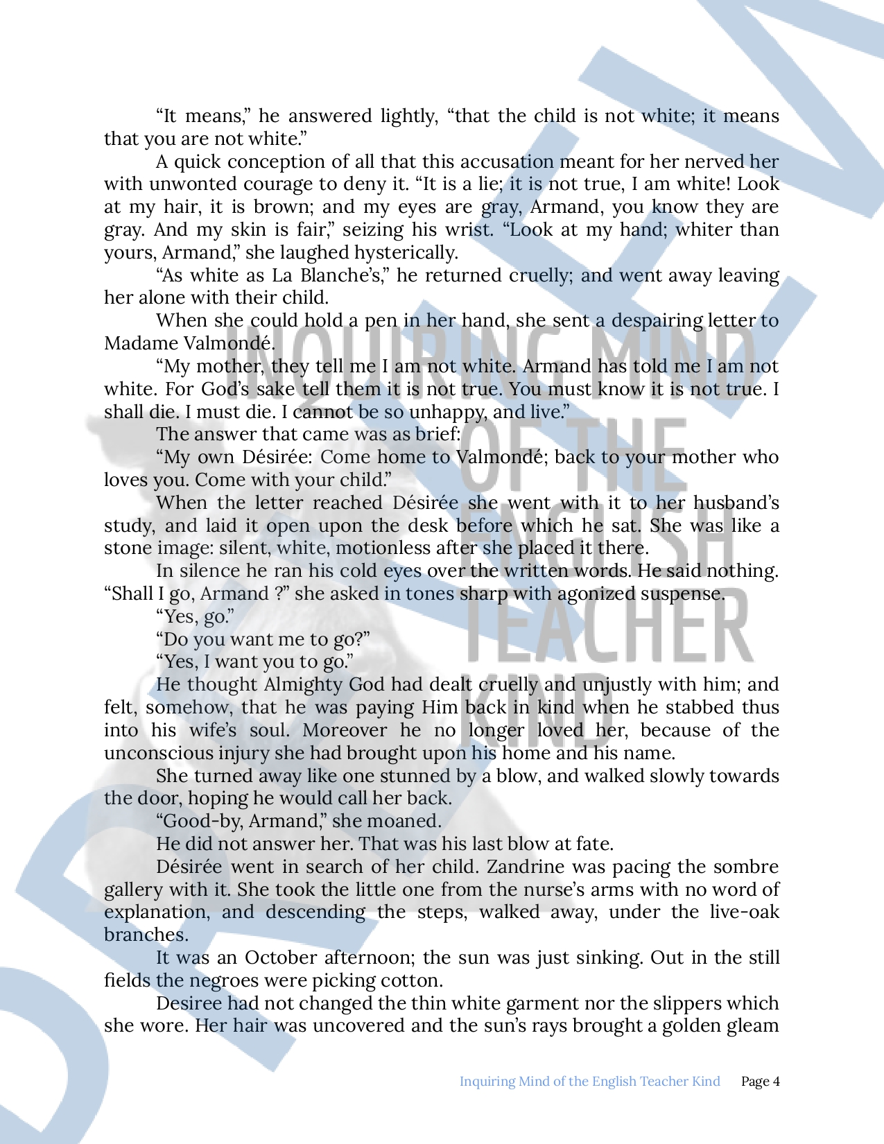 "Desiree's Baby" by Kate Chopin Vocabulary Games and Activities | Made ...