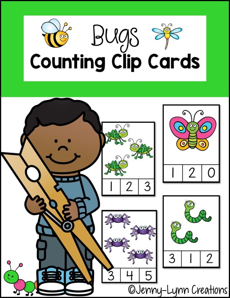 Bugs Counting Clipcards - Made By Teachers