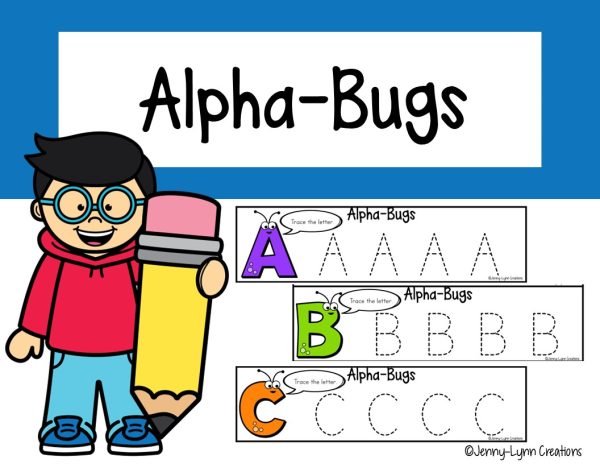 Alpha-Bugs Letter Tracing Cards | Made By Teachers