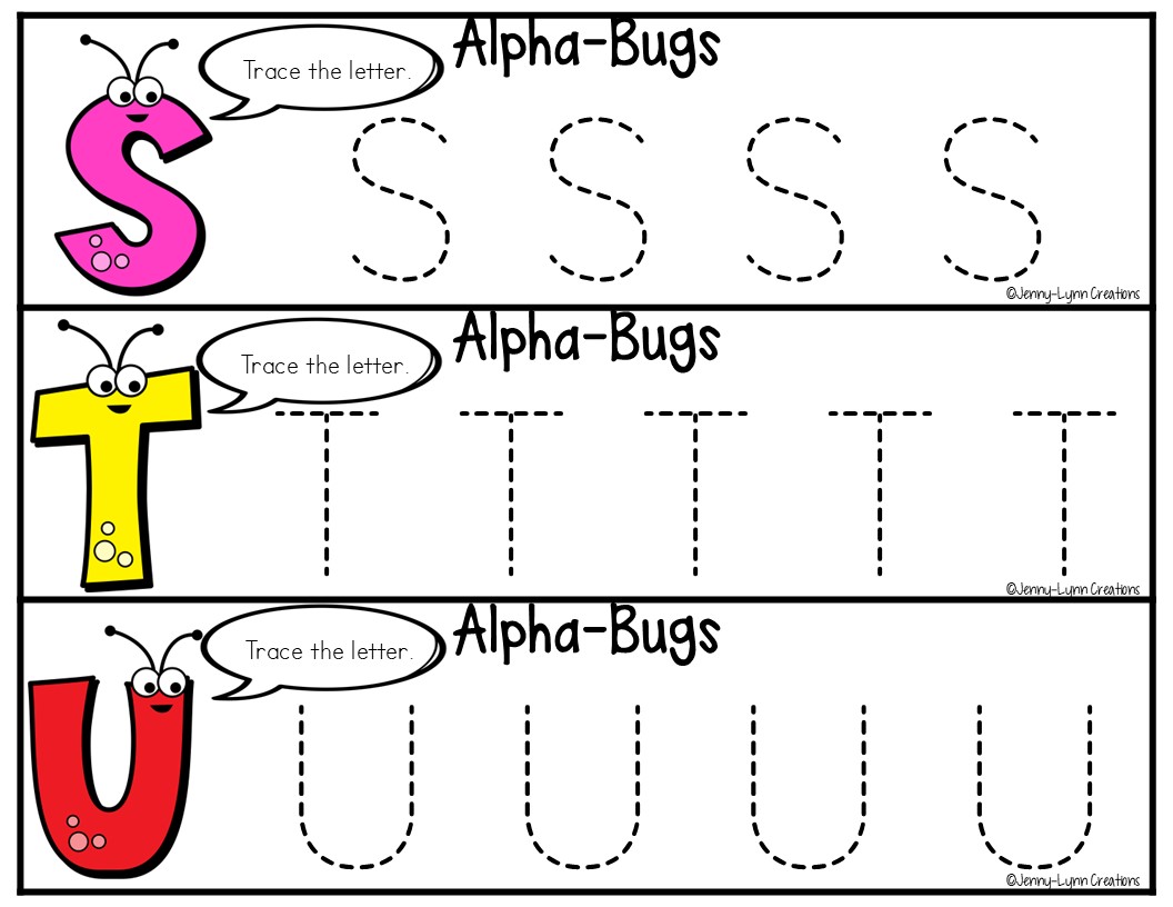 Alpha-Bugs Letter Tracing Cards | Made By Teachers