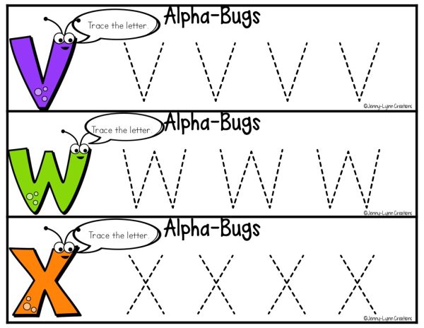 Alpha-Bugs Letter Tracing Cards | Made By Teachers