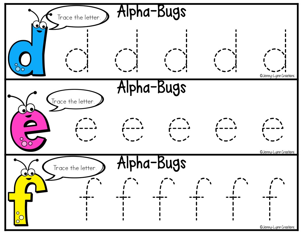 Alpha-Bugs Letter Tracing Cards | Made By Teachers
