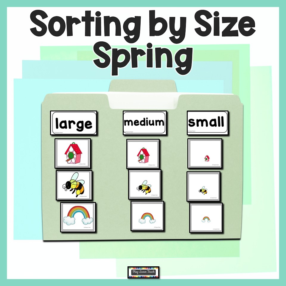 Christmas Nativity Size Sort Folder Activity | Christian Catholic PreK ...