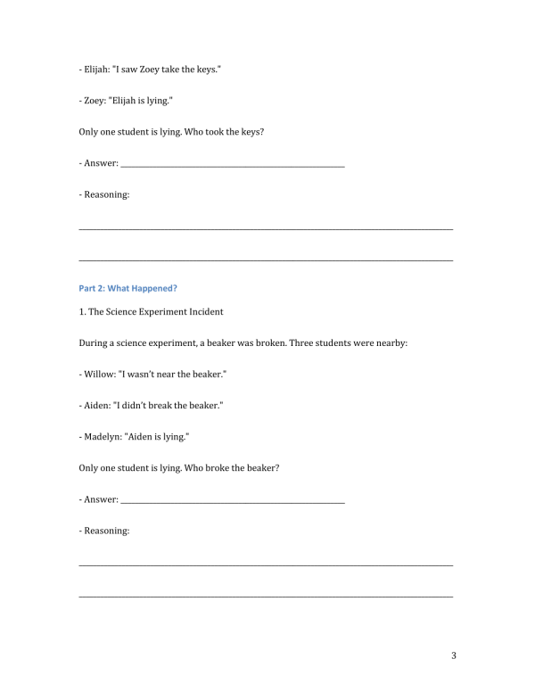 Deductive Reasoning Puzzles Worksheet Bundle (Book 2) | Made By Teachers