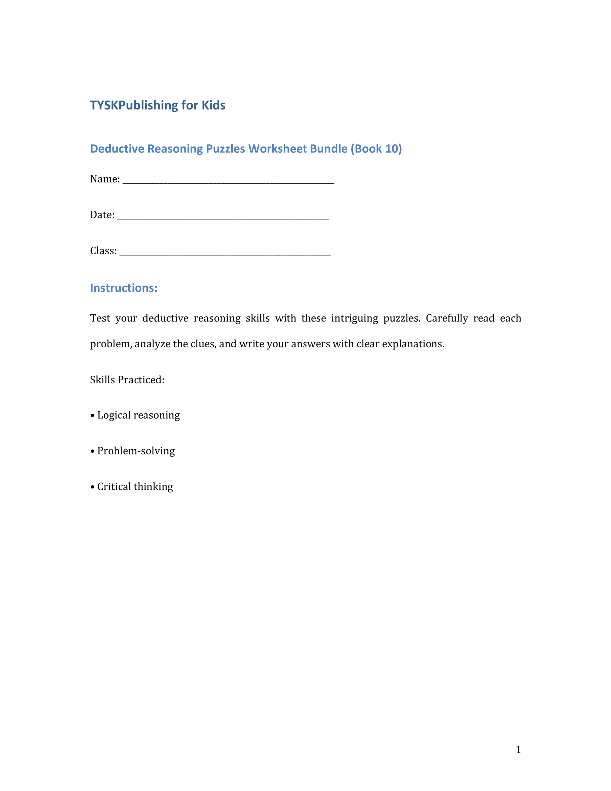 Critical Thinking Worksheet Bundle: Future Scenarios and Strategic ...