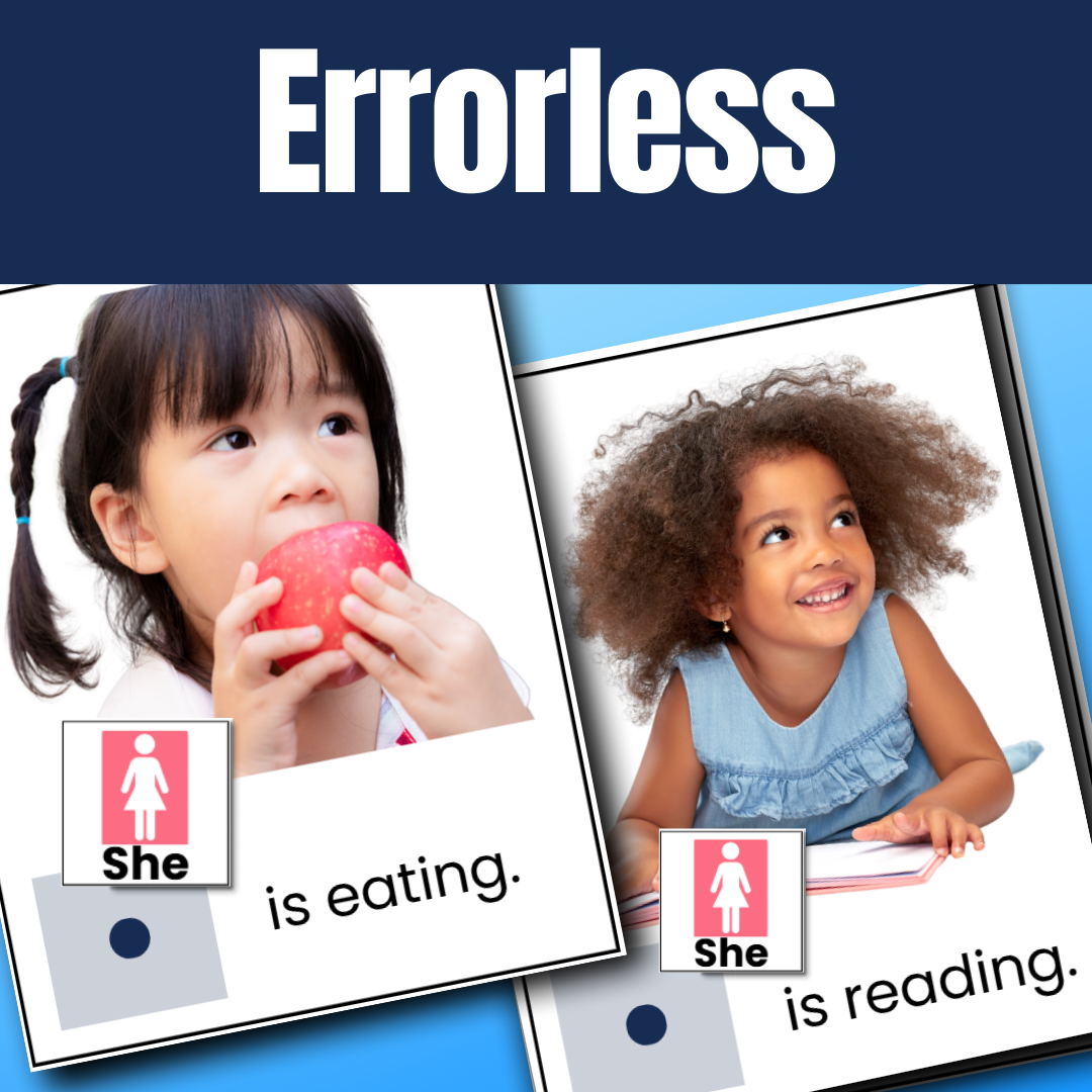She Pronoun Adapted Book Errorless Aligned w ABLLS-R C52 G37 Label & ID ...
