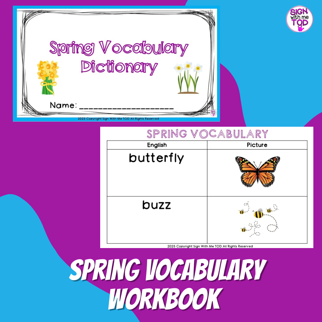 Deaf Education ASL and English Zoo Animals Sight Words Sentence ...