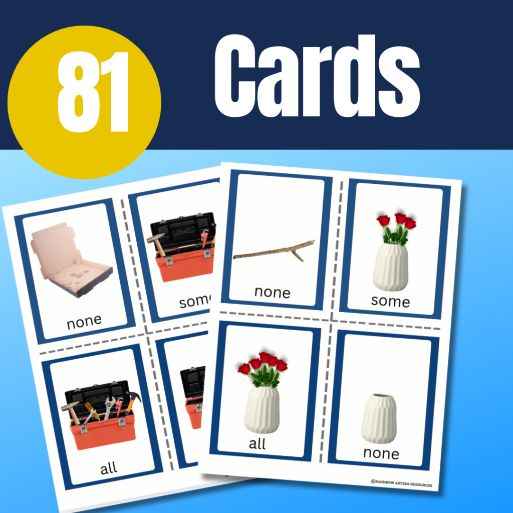 ID Some None All Printable Flashcards Aligned with ABLLS-R R11, R12 ...