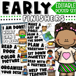 Early Finisher Poster Set I'm Done What Can I Do Visual Directions ...