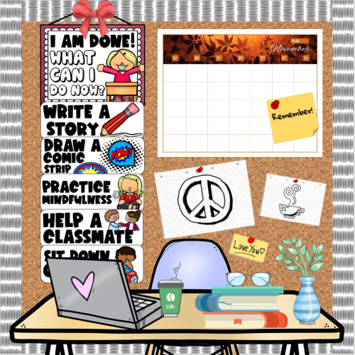 Early Finisher Poster Set I'm Done What Can I Do Visual Directions ...