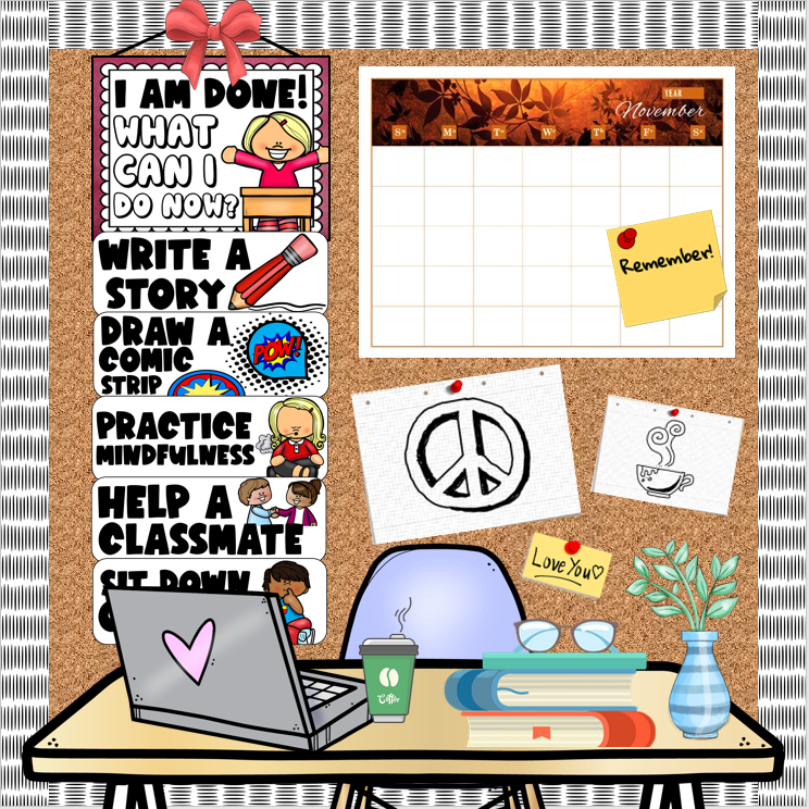 Early Finisher Poster Set I'm Done What Can I Do Visual Directions ...