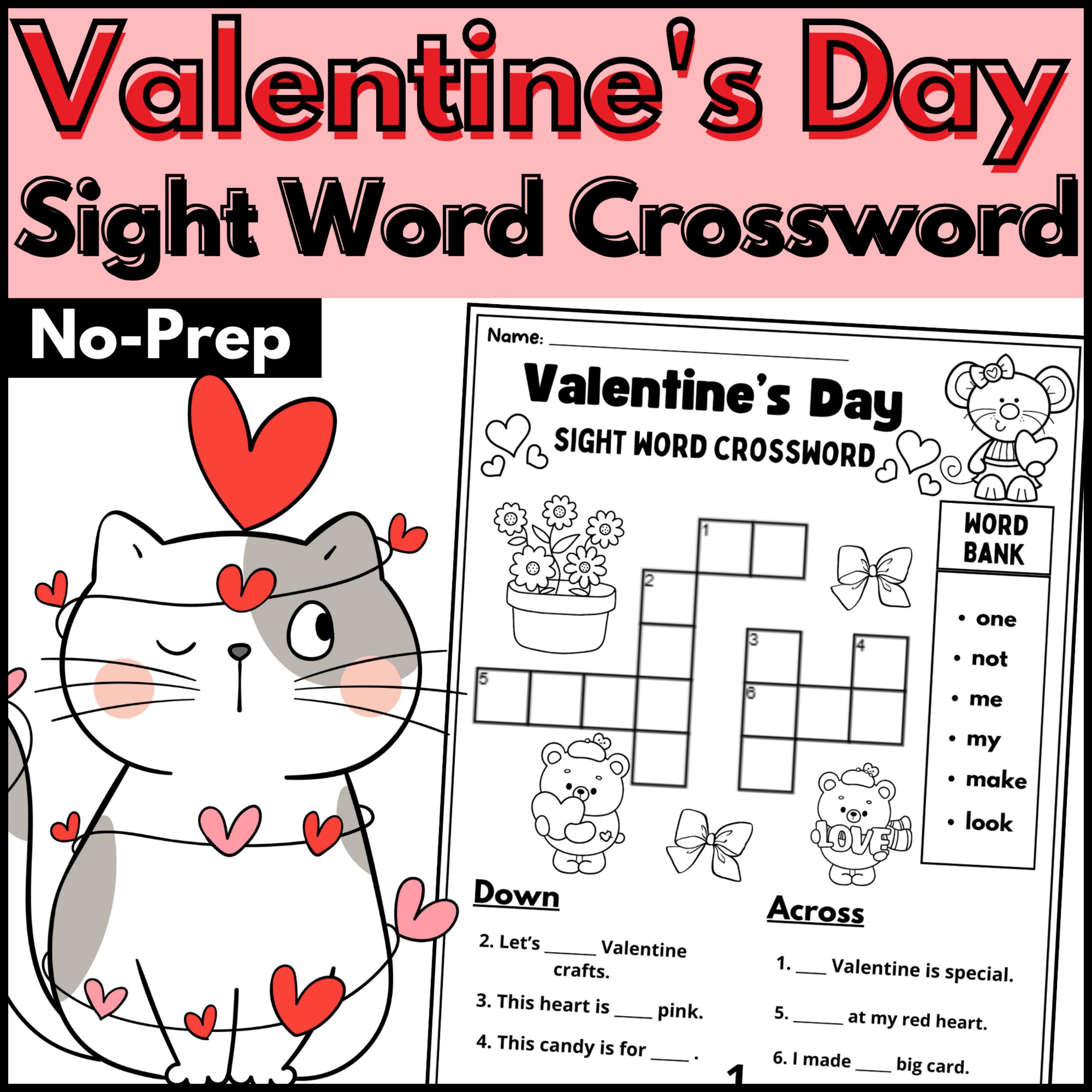 Valentine's Day I Spy Count and Write | No Prep Math Worksheets for ...