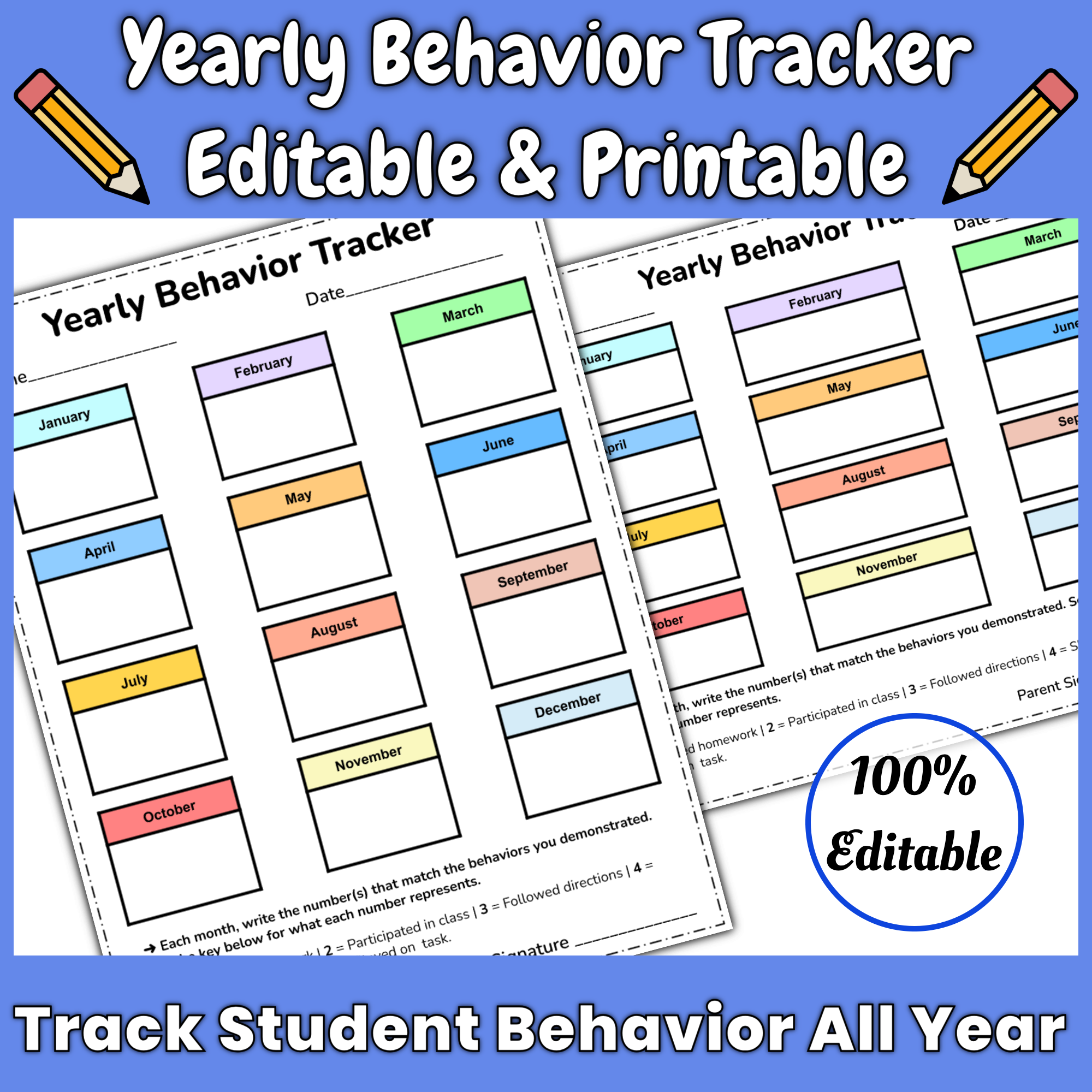 Daily Behavior Tracker | Classroom Management & SEL | Student Behavior ...