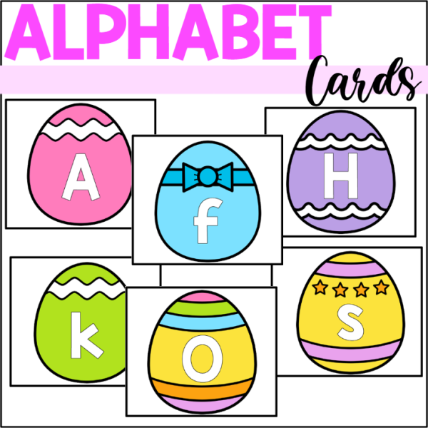 Easter Alphabet and Number Flash Cards and Puzzles | Made By Teachers