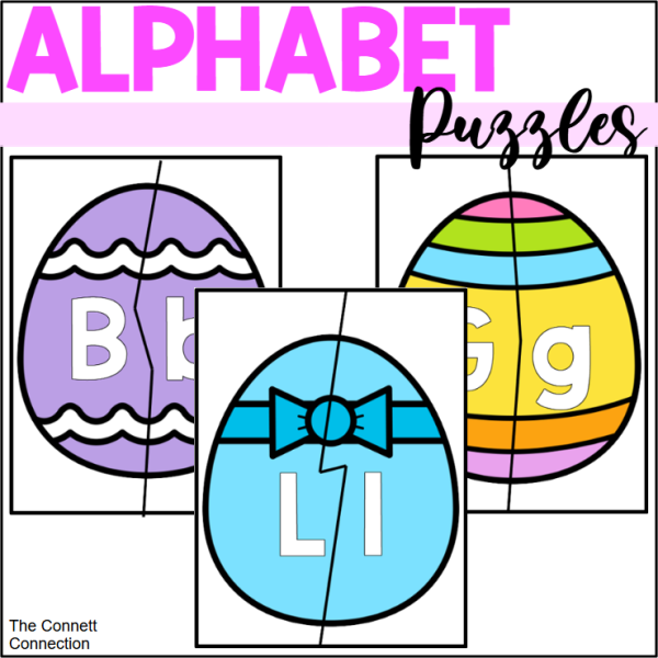 Easter Alphabet and Number Flash Cards and Puzzles | Made By Teachers