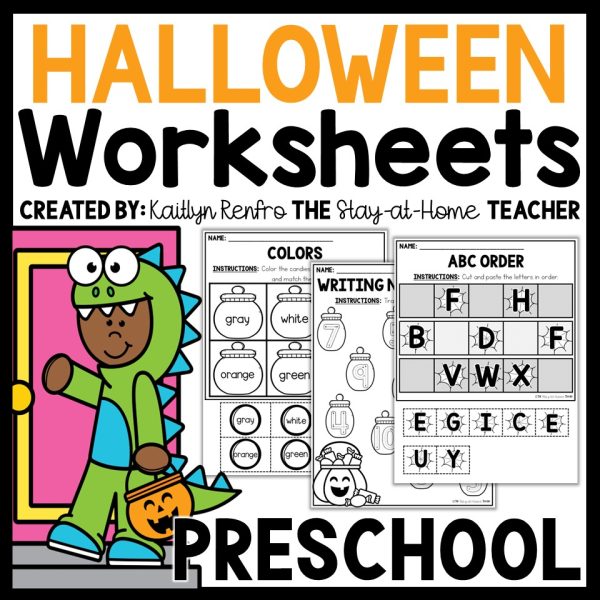 Halloween Preschool Worksheets | October PreK Morning Work Toddler ...