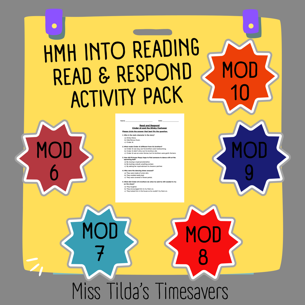 Grade 3 HMH into Reading Modules 6-10 Assessment Bundle - Made By Teachers