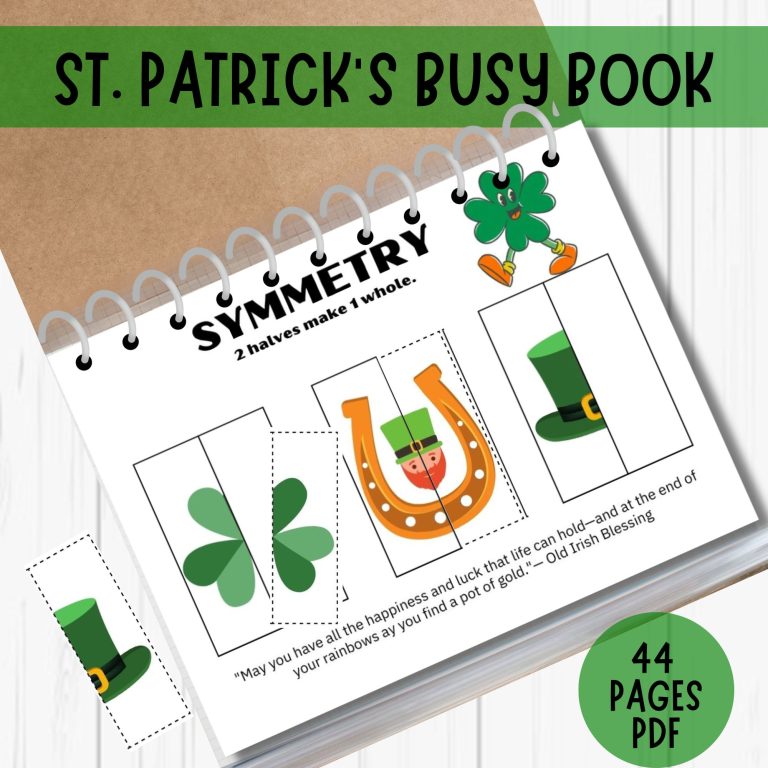 St. Patrick's Day Busy Book | Printable Toddler Learning Binder ...