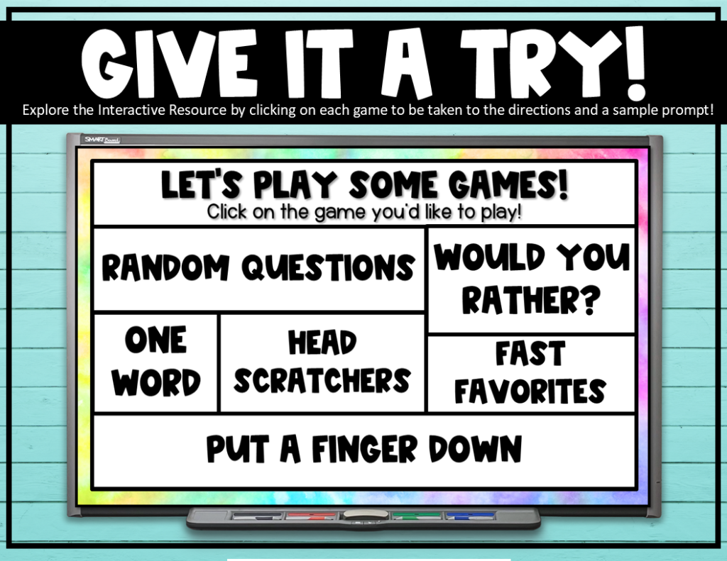 Back to School Interactive Games Digital Ice Breakers - Middle and High ...