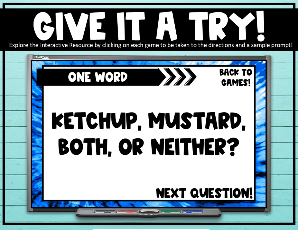 Back to School Interactive Games Digital Ice Breakers - Middle and High ...